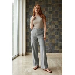 Ma&szlig;geschneiderte gerade Mid-Waist-Hosen