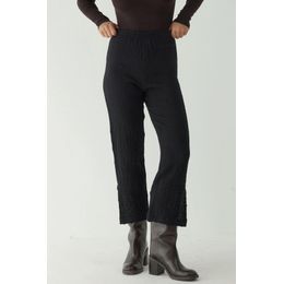 Premium Hohe Taille Strukturierte Gerade Hose