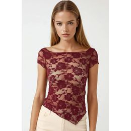 Blumen Spitze Cropped Top Pika Kollektion