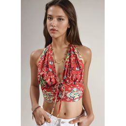 Musteriertes R&uuml;schencrop-Top