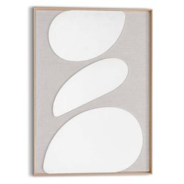 Wandbild Reinders "Organic Pebbles", beige (farbe bild(er): beige), B:50cm H:70cm T:3cm, Bilder, Wohnzimmer - Beige - MDF - Abstrakt - 50x70 cm