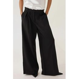 Hochtaillierte Plissierte Palazzo-Hose