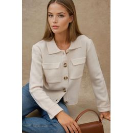 Knopf-Cardigan mit Taschen