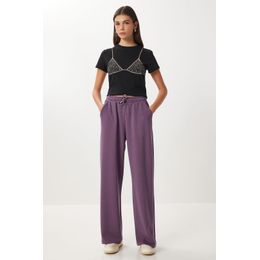 Hosen mit weitem Bein und Kordelzug