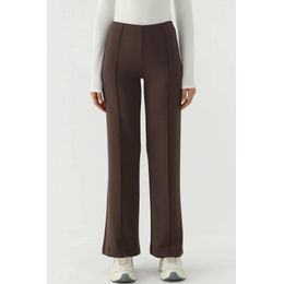 Modal Touch Rippendetail Weite Hose