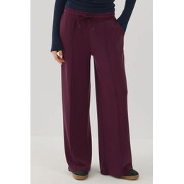 Rippendetaillierte Weiche Weite Hose