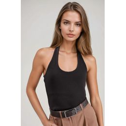 Figurbetontes Halsband-Stricktop