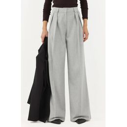 Hochtaillierte Palazzo-weitbeinige Hose