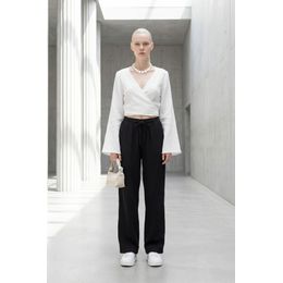 Elastische Bund gerade geschnittene Hosen
