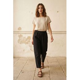 Elastische Bund gerade geschnittene Hosen
