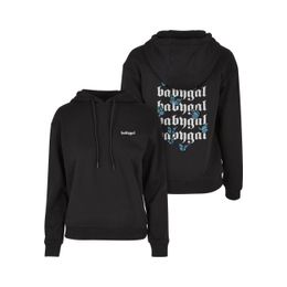 Kapuzenpullover MISS TEE "Miss Tee Babygal Hoody", Damen, Gr. XS, schwarz, 65% Baumwolle, 35% Polyester, mehrfarbig, oversize, ohne Ausschnitt, Pullover Kapuzenpullover
