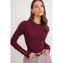 Rundhals Strickpullover