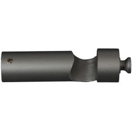 Mehrfachverl&auml;ngerung Liedeco "Power", grau (aluminiumfarben), L:8cm &Oslash;:2cm, Gardinenstangenhalterungen, f&uuml;r Gardinenstangen &Oslash; 20 mm