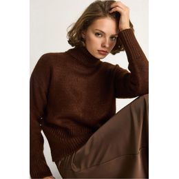 &Uuml;bergro&szlig;er Strickrollkragenpullover