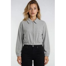 L&auml;ssig geschnittene Rei&szlig;verschlussjacke mit Taschen