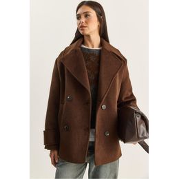 Oversized Mantel mit Taschen