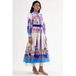 Blumen-Maxi-Kleid mit G&uuml;rtel