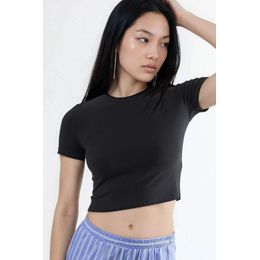 Crew-Neck Crop T-Shirt
