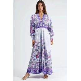 Blumenkleid mit Paneeldesign