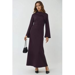 Drapiertes Maxi-Kleid mit Details