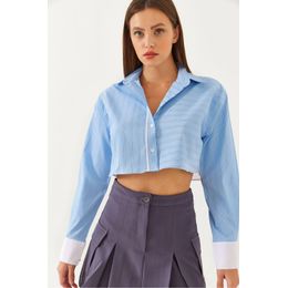 Gestreiftes Crop-Top