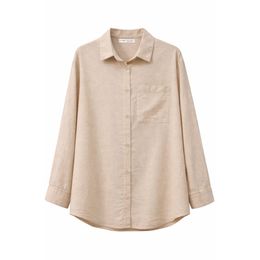 Oversize Leinenmischung Hemd