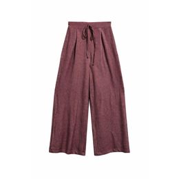 Hohe Taille Weite Palazzo-Hose mit Bindeg&uuml;rtel