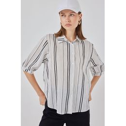 Gestreiftes Popeline-Hemd