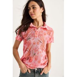 Blumen-Polohemd-Bluse