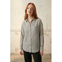 Gestreiftes Button-Down Hemd