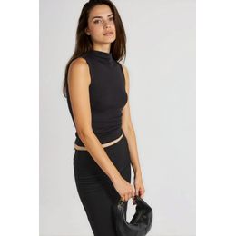 Schmale Passform Rundhals Strickbluse