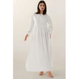Maxikleid mit A-Linien-Schnitt und Rundhalsausschnitt