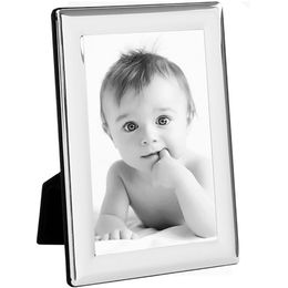 Einzelrahmen Fink "MANILA", silber (silberfarben), B:18cm H:24cm T:34cm, Eisen, Glas, Bilderrahmen