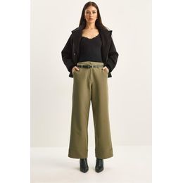Hohe Taille Weite Bein Hose