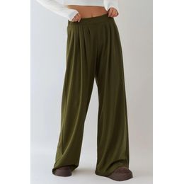 Weiche Touch Plissierte Weite Hose