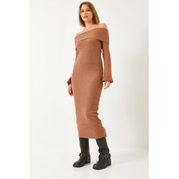 Tr&auml;gerloses Rippmieder-Kleid