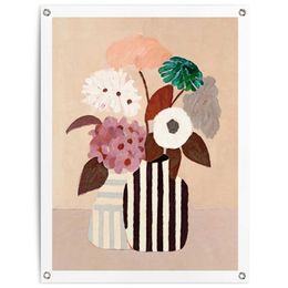 Poster Reinders "Autumn Flowers", bunt (farbe bild(er): mehrfarbig), B:60cm H:80cm T:0,1cm, Bilder, Poster, Garten - Mehrfarbig - Leinwand - Blumen und Pflanzen - 60x80 cm