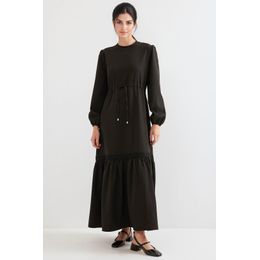 Maxikleid mit Schleife und Zugband