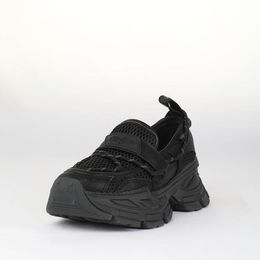 Buffalo Loafer TEC Damen Schwarze Slipper