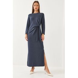 Maxi-Jersey-Kleid mit Schleife