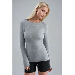 Schlanke Passform Boot-Ausschnitt Bluse