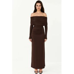 Schulterfreies Bodycon-Maxikleid