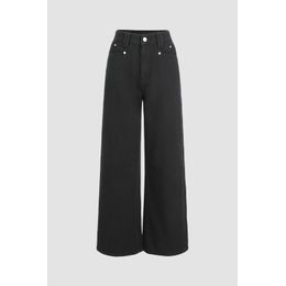 High-Waist B&uuml;ndchenweite Denim-Jeans