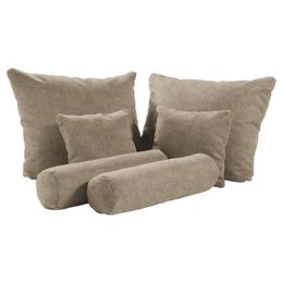 Esposa Kissensatz, Beige, Textil, 6-teilig, F&uuml;llung: Faserb&auml;llchen, Wohntextilien, Kissen, Dekokissen