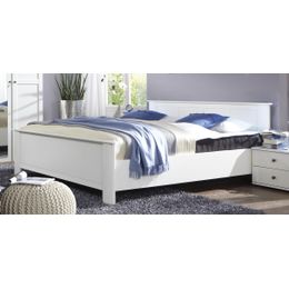 Bett wimex "Chalet in verschiedenen Farben erh&auml;ltlich", wei&szlig;, B:189cm L:210cm, Beschl&auml;ge aus Metall, Betten, Bett, in den Breiten 100cm, 160cm & 180cm erh&auml;ltlich