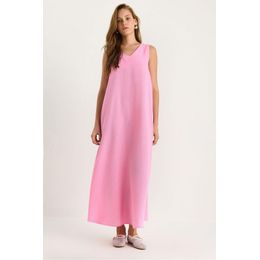 V-Ausschnitt Maxi-Kleid