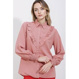 R&uuml;schendetail-Bluse