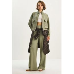 Jacken-Hosen Viskose-Mischung Zweiteiliges Set