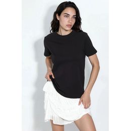 Einfaches Rundhals-T-Shirt