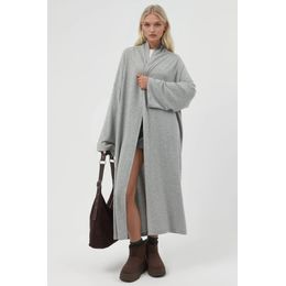 L&auml;ssiger Langarm-Cardigan mit offenem Vorderteil und Schalkragen